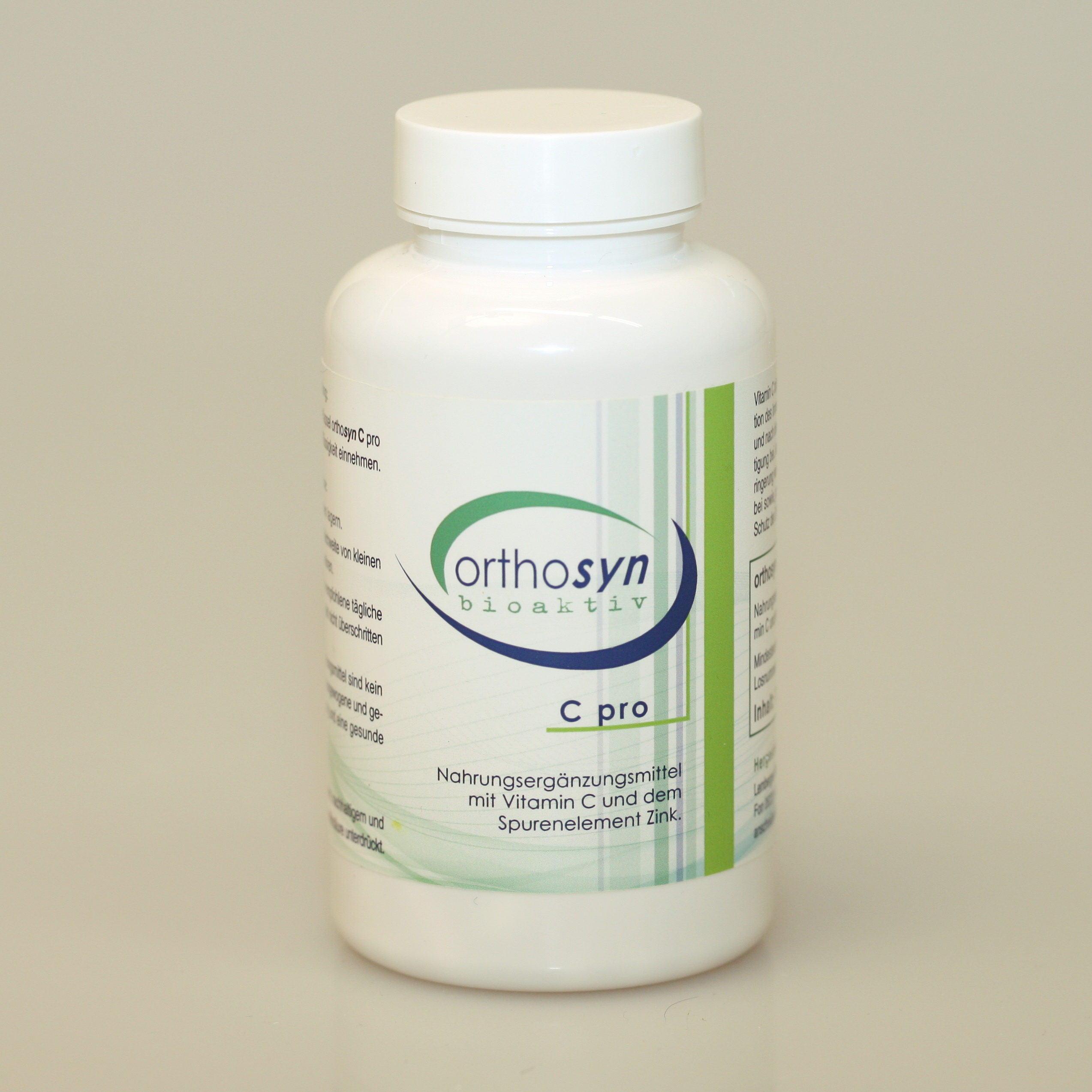 orthosyn C pro - basisches Vitamin C mit dem Plus an Zink, vegane Kapseln